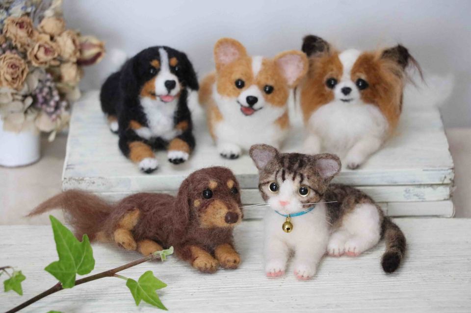 【1DAY・入会金不要】中山みどりの羊毛フェルトアート～愛犬・愛猫を作ろう～ 《全身伏せポーズ》｜京都府で習い事なら、JEUGIAカルチャーセンター洛北阪急スクエア（京都市｜洛北｜高野）