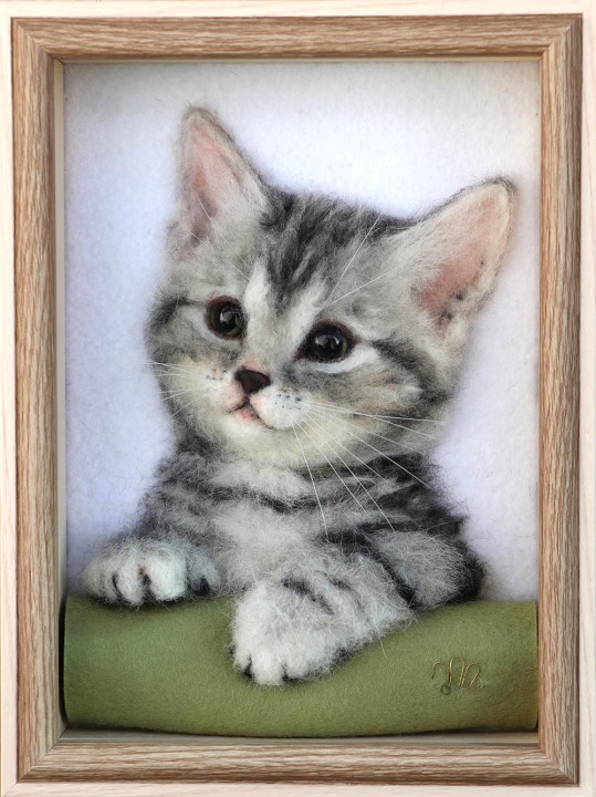 【1DAY・入会金不要】中山みどりの羊毛フェルトアート～愛犬・愛猫を作ろう～ 《レリーフ》｜京都府で習い事なら、JEUGIAカルチャーセンター洛北阪急スクエア（京都市｜洛北｜高野）